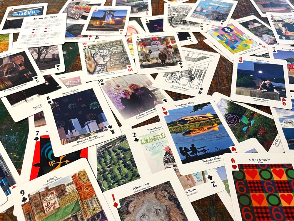 "Akron on Deck" Playing Cards – 1870 Market